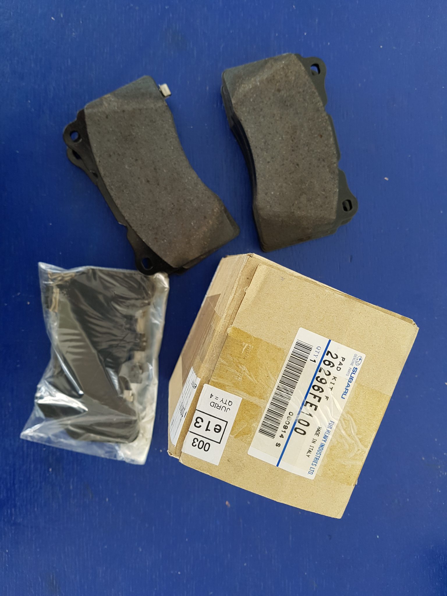 Subaru Original Bremsbelagsatz 26296FE100 BRZ WRX Impreza - adimax